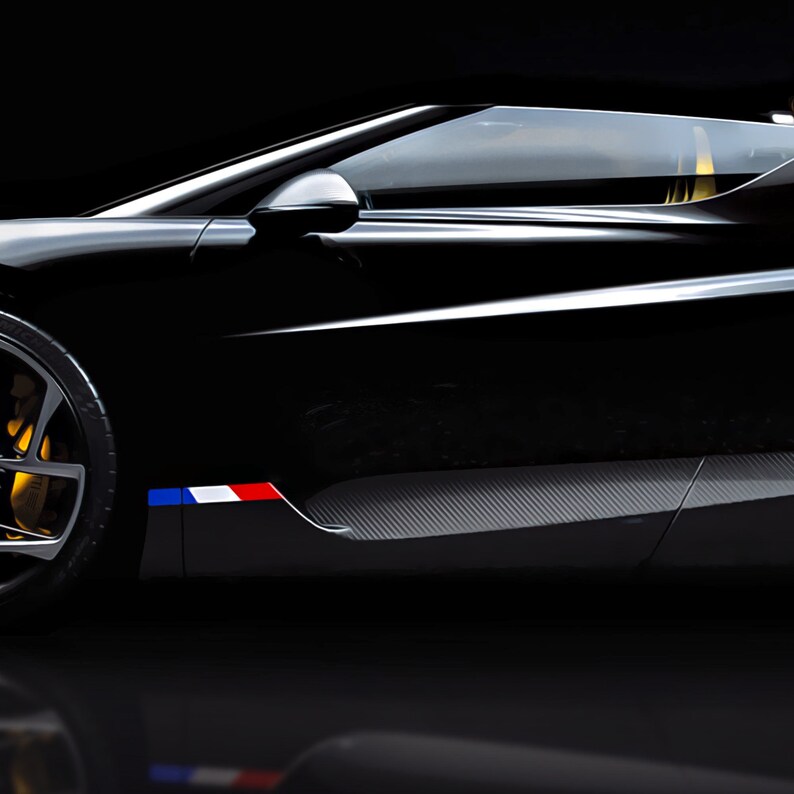 Bugatti Mistral Side View Hypercar Supercar Wall Art Poster Print - Etsy