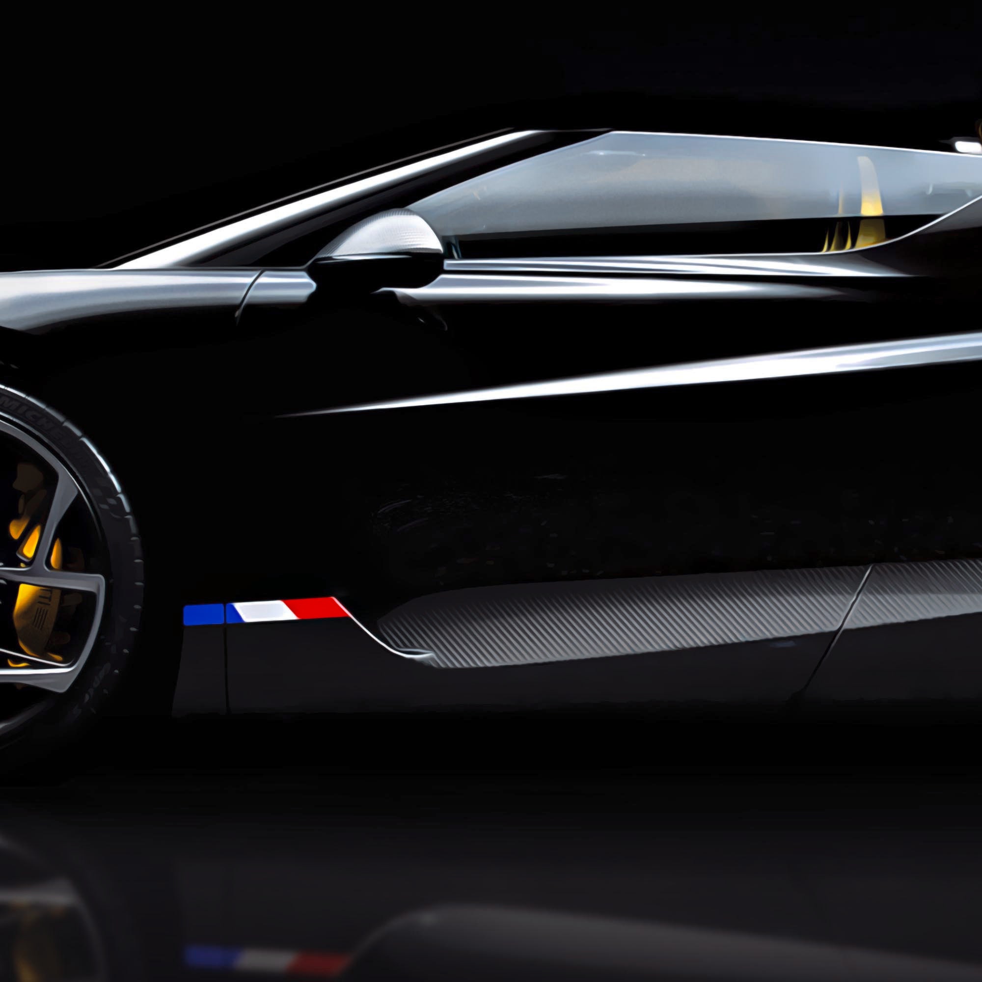 Bugatti Mistral Side View Hypercar Supercar Wall Art Poster Print - Etsy