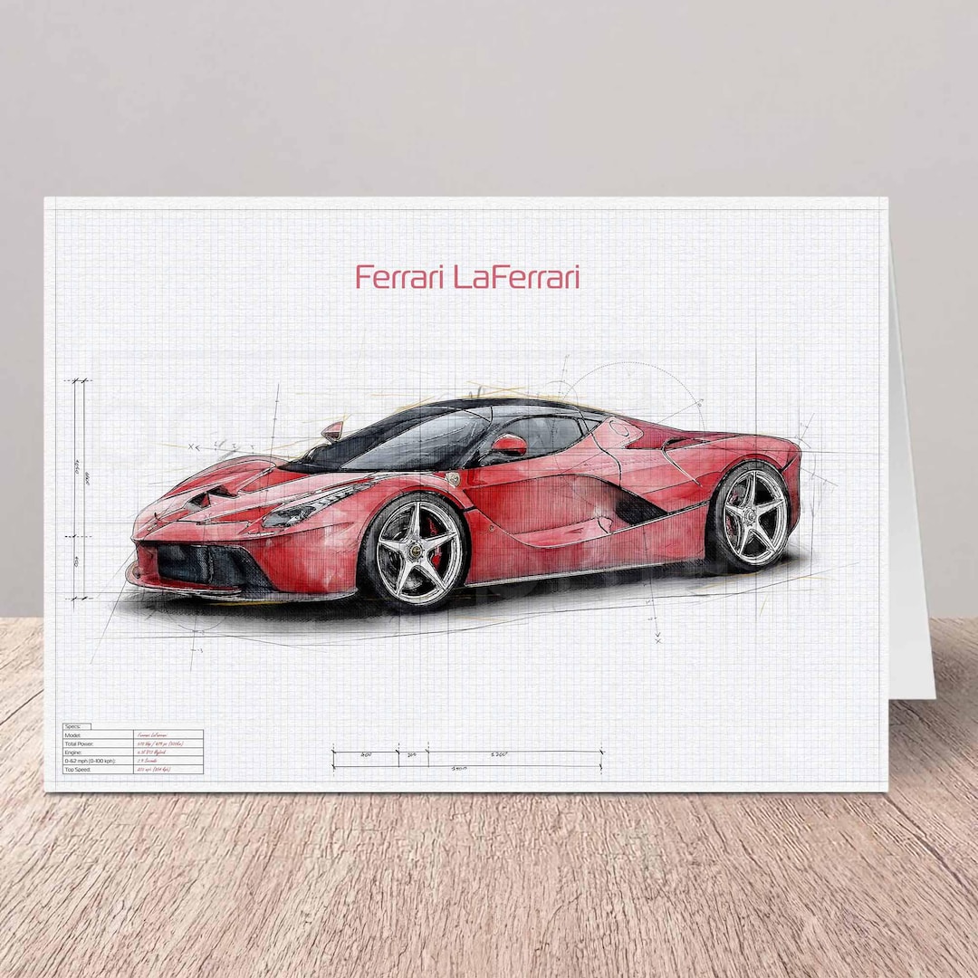 Ferrari Laferrari | Hypercar | Supercar | Greetings Card | Birthday ...