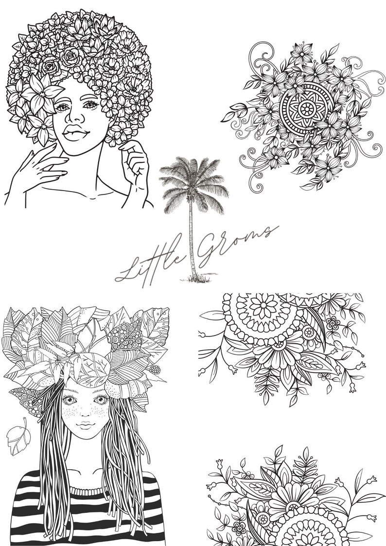 30 Beautiful Colouring Pages - Etsy