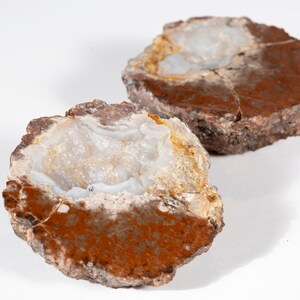 Exquisite Halved House Log Creek Colorado Geode: Revealing Druzy Quartz ...