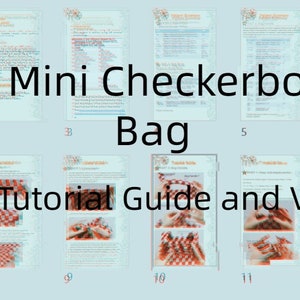 Pattern Bundle PDF Crochet Checkerboard Bag + Mini Checkerboard Bag ...