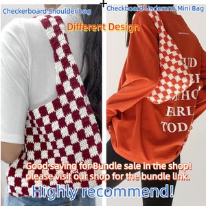 Crochet Checkerboard Bag Pattern PDF With VIDEO Link and Tuturial Guide ...