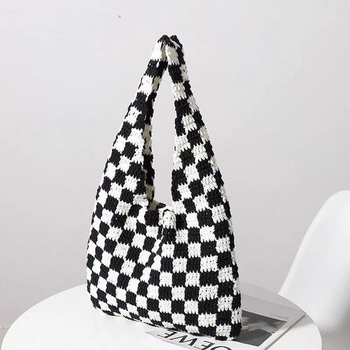 Crochet Checkerboard Bag Pattern PDF With VIDEO Link and - Etsy