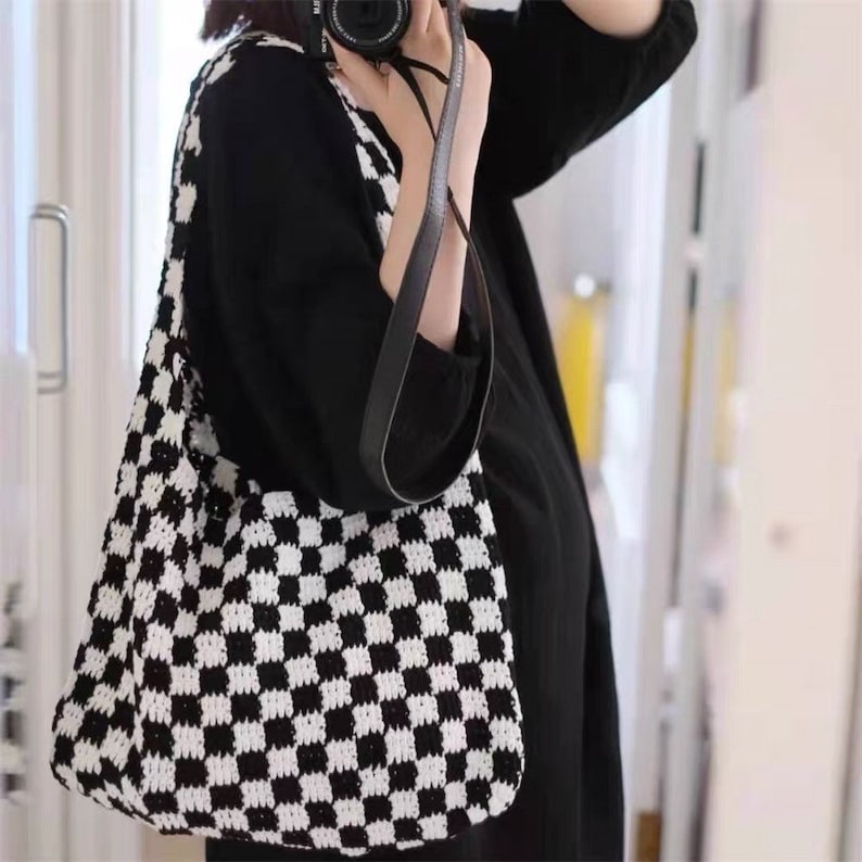 Pattern Bundle PDF Crochet Checkerboard Bag Mini - Etsy