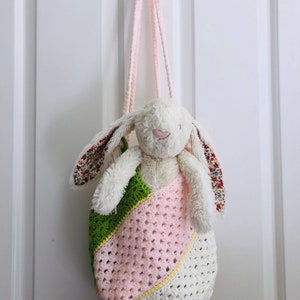 Crochet 4-color Blocked Shoulder Bag Pattern – Digital Tutorial (PDF ...