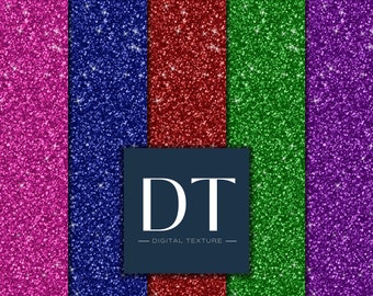 Purple Glitter Digital Papers, Scrapbook Papers Purple Sparkles Clipart ...