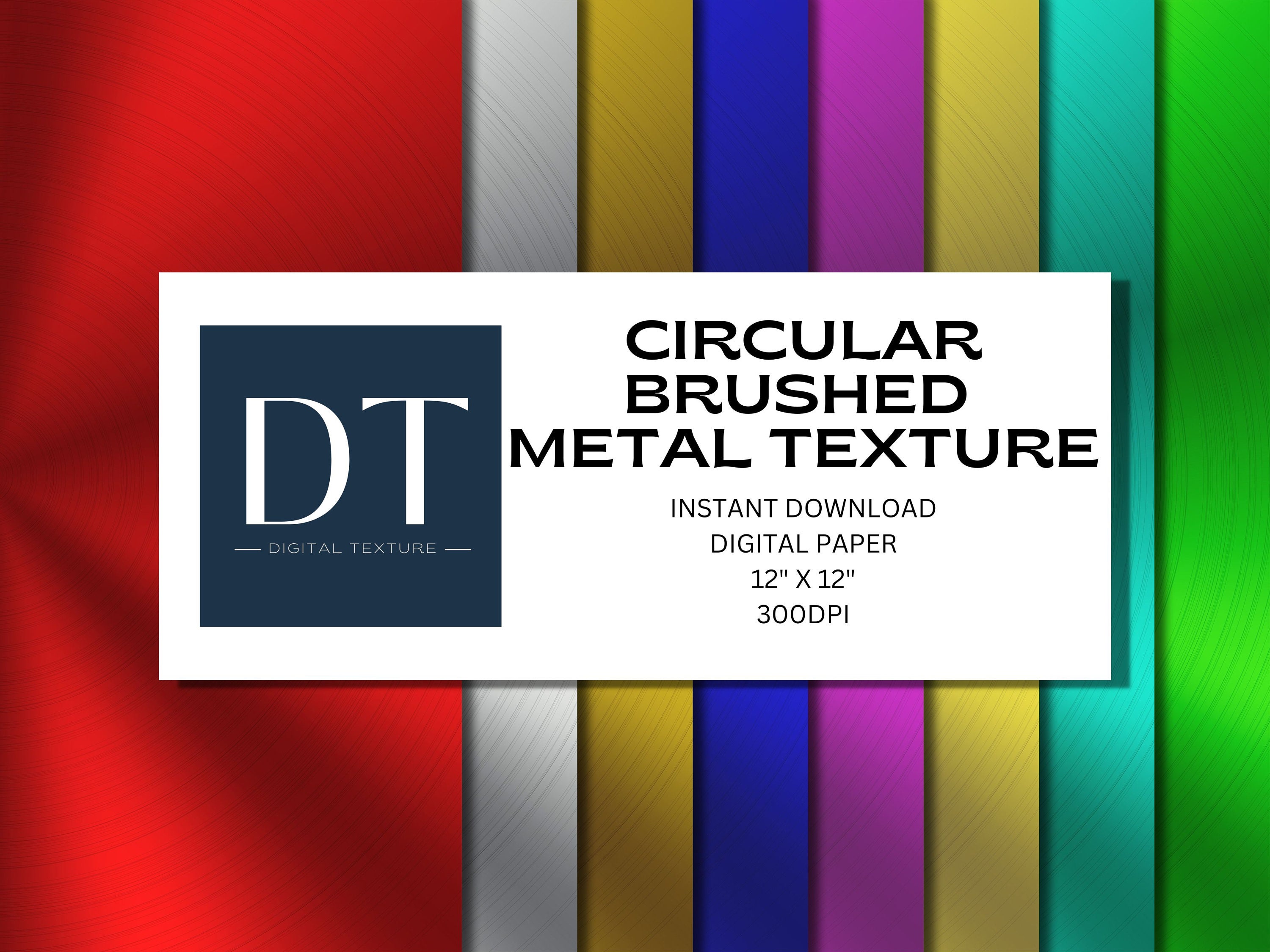 Circular Brushed Metal Texture