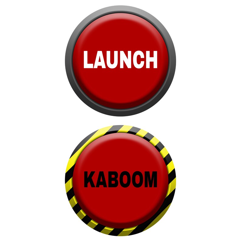 Buttons Buzzers - Large Button PNG - Clipart - Digital Paper - Instant ...