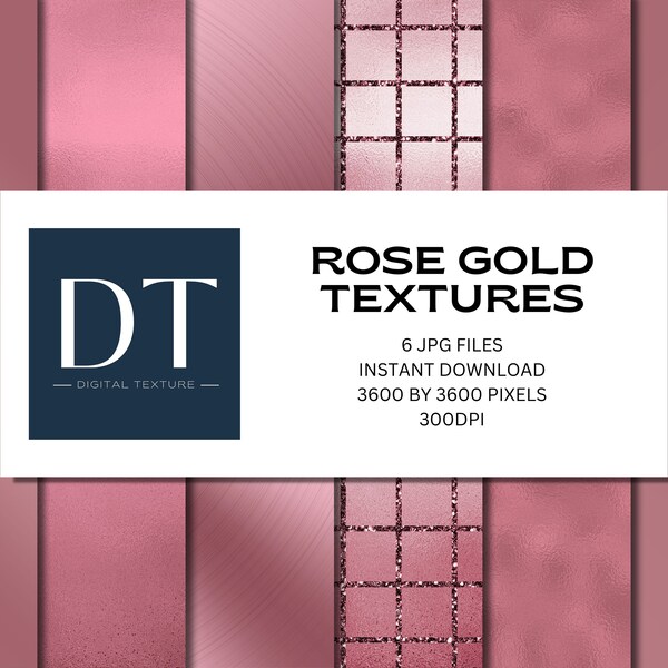 Rose Gold Textures - Etsy