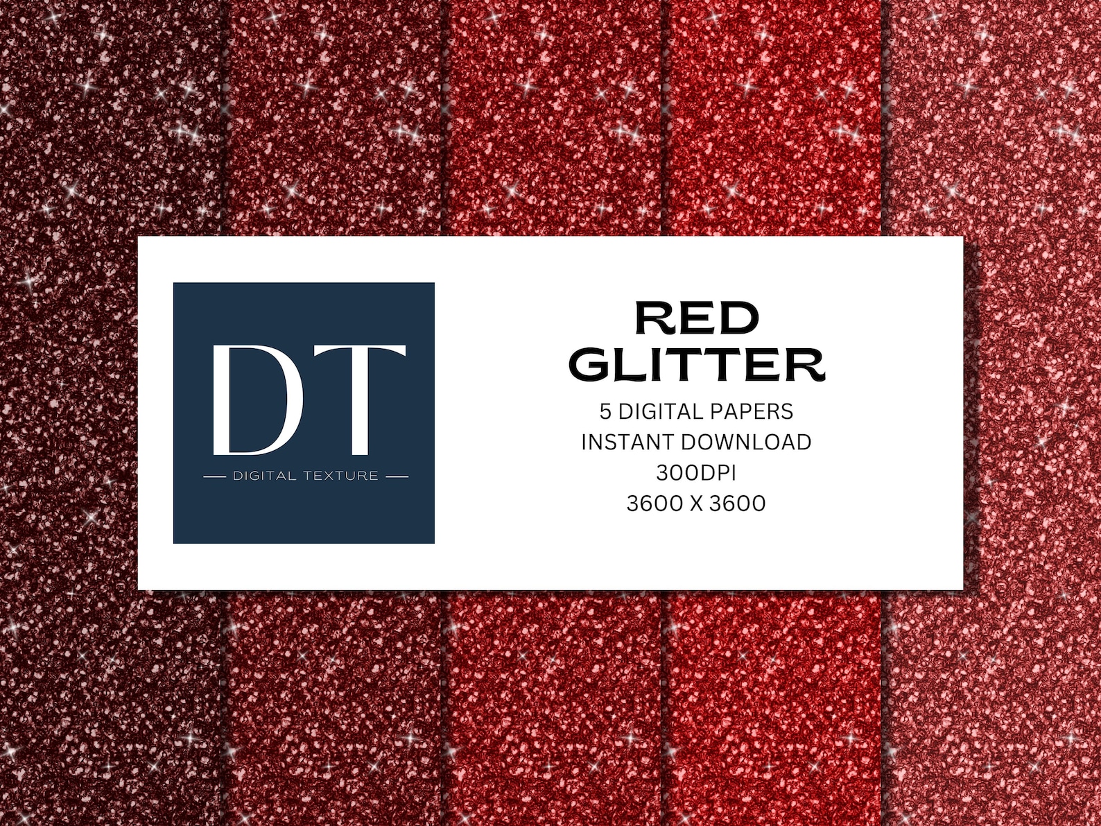 Red Glitter Digital Papers, Scrapbook Papers Red Sparkles Clipart ...