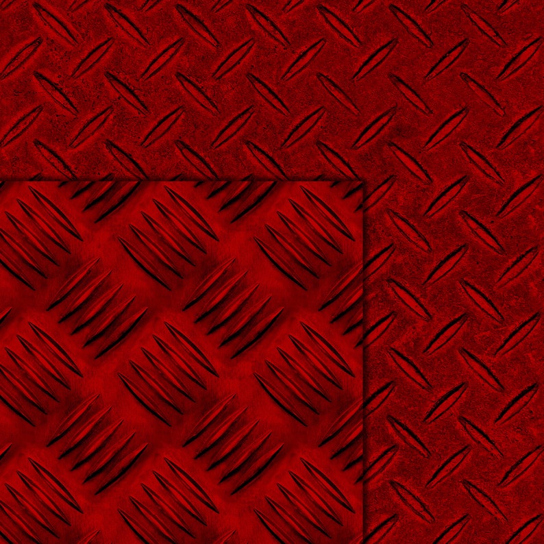 Six Metallic Dark Red Textures, Digital Paper, Instant Download Brushed ...