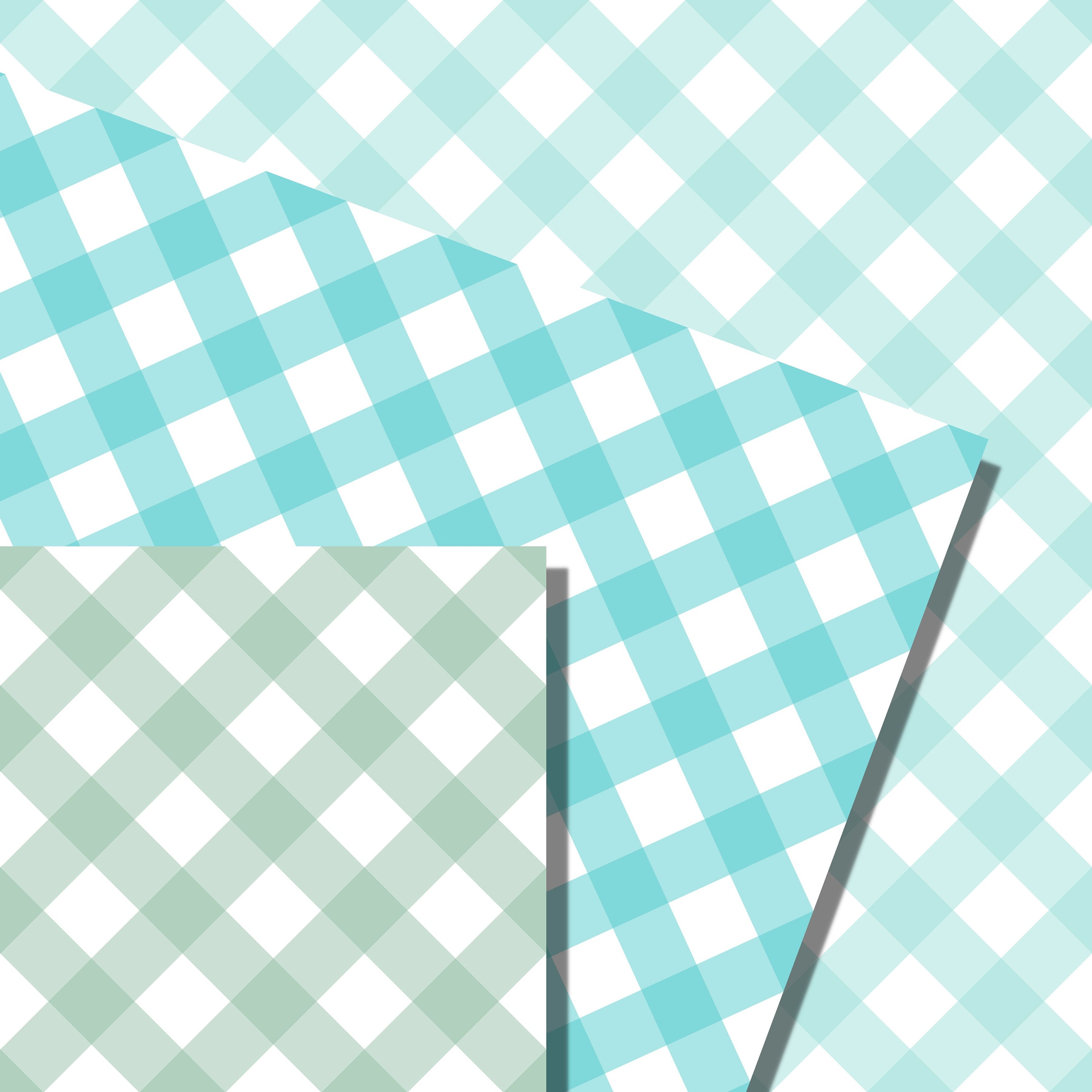 Pastel Gingham Digital Paper, Diagonal Lines, Various Pastel Colors ...