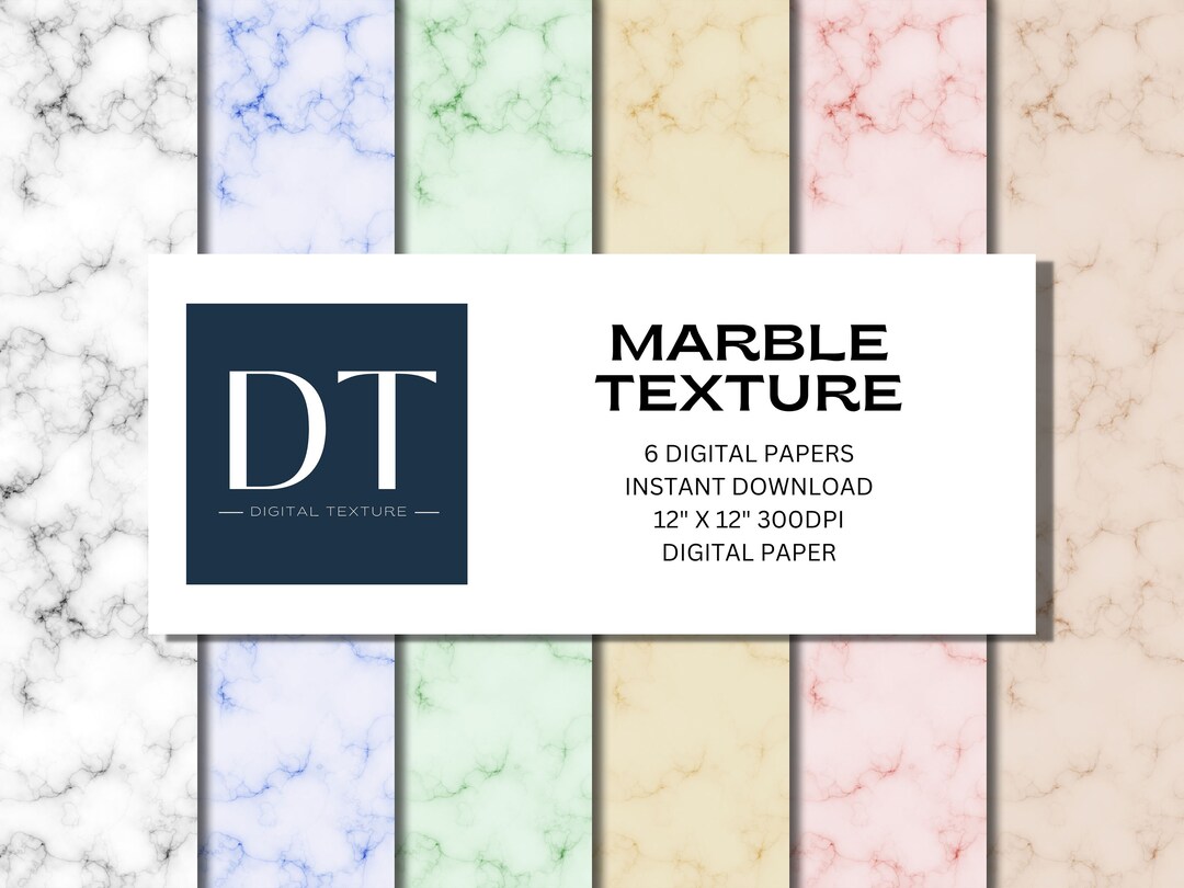 Marble Texture Digital Paper, Marble Background, Instant Download ...