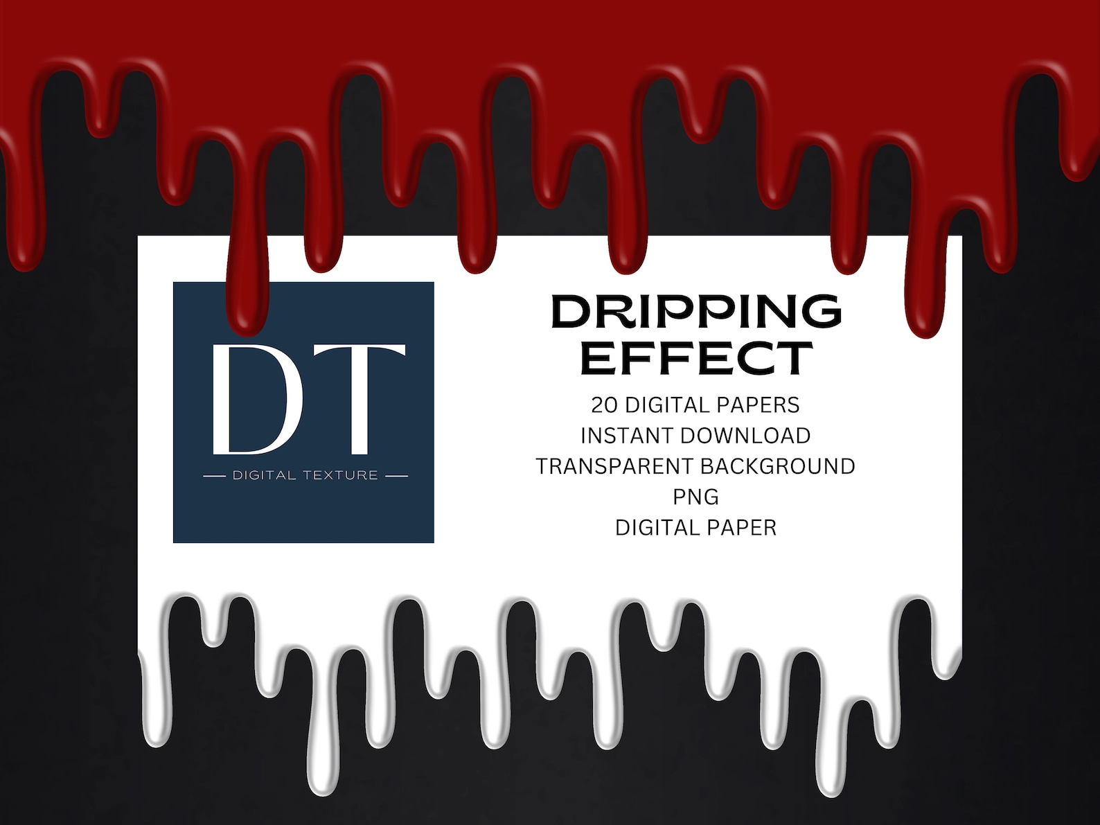 Dripping Effect PNG, Transparent Background, Dripping Border Clipart ...