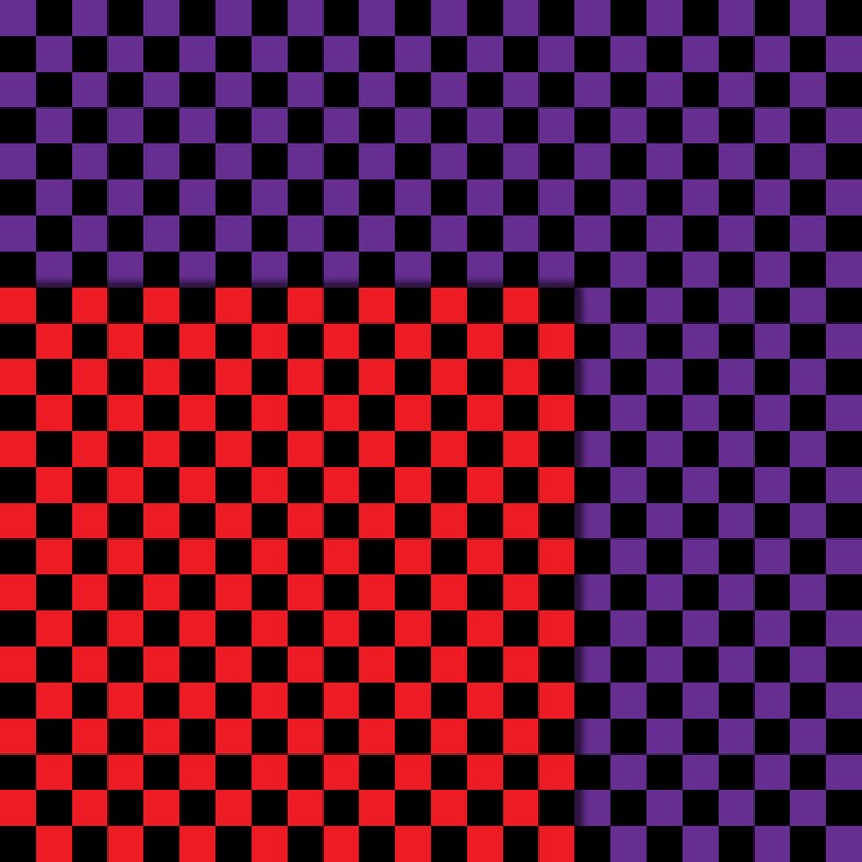 Checkered Pattern Bold and Pastel Colors on Black Digital - Etsy