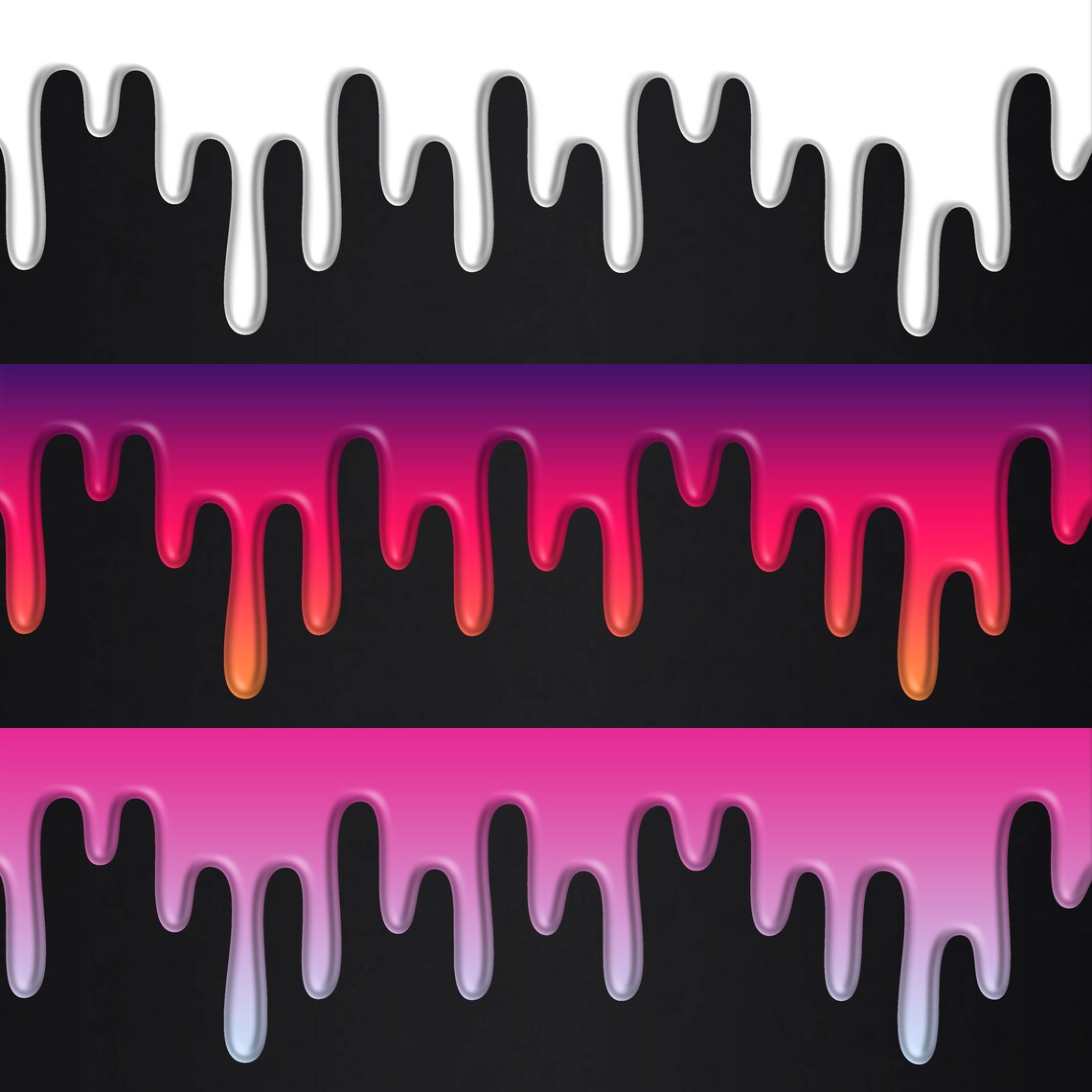 Dripping Effect PNG, Transparent Background, Dripping Border Clipart ...