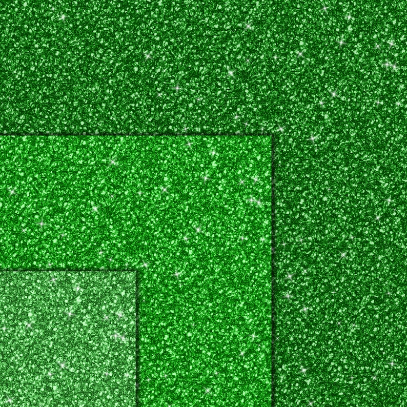 Green Glitter Digital Papers, Scrapbook Papers Green Sparkles Clipart ...
