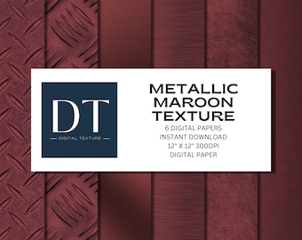 Six Metallic Turquoise Textures, Digital Paper, Instant Download ...