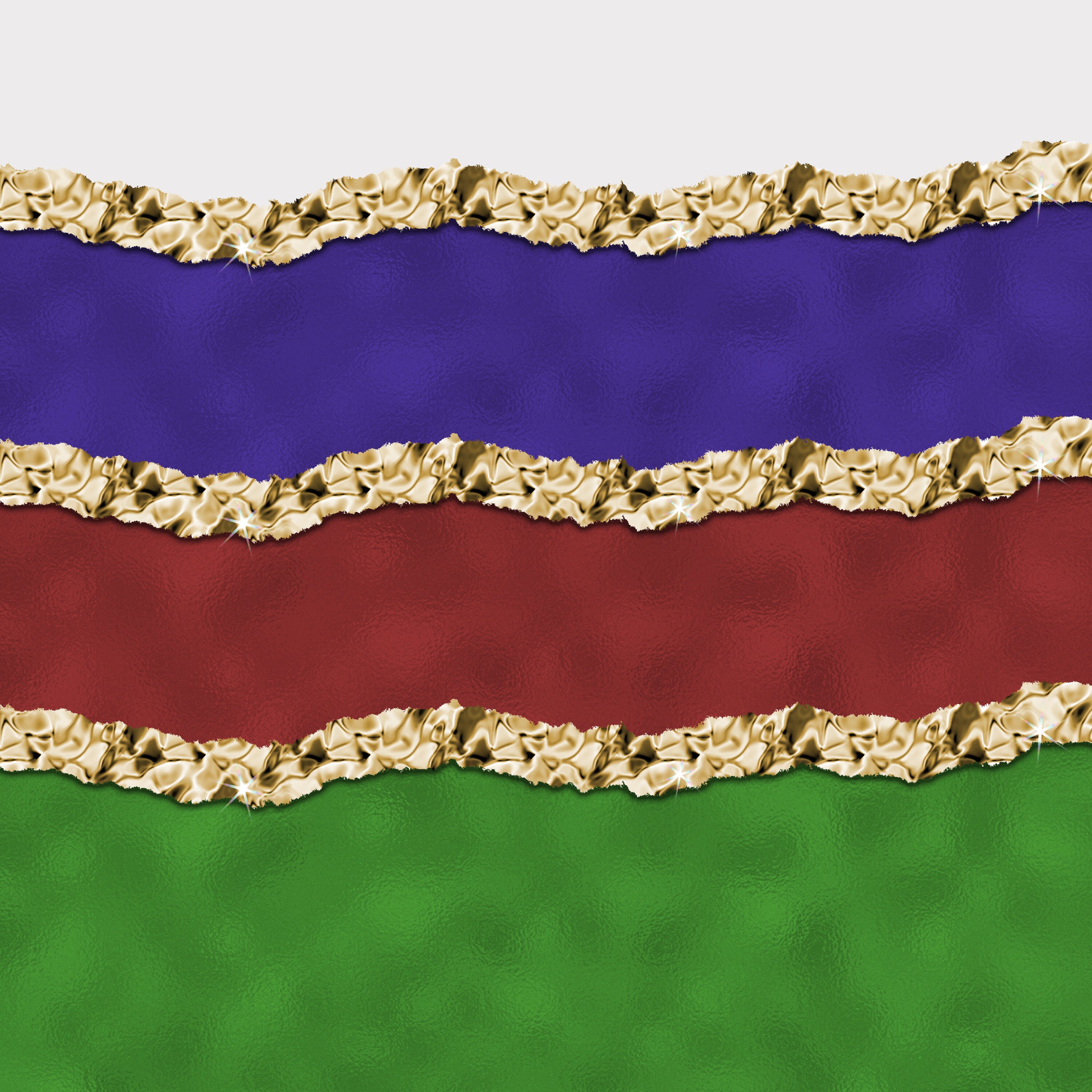 Metallic Torn Paper, Torn Paper Clipart, Torn Paper Borders, Foil ...