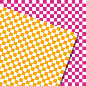 Checkered Pattern, Various Colors, Digital Paper, Instant Download ...