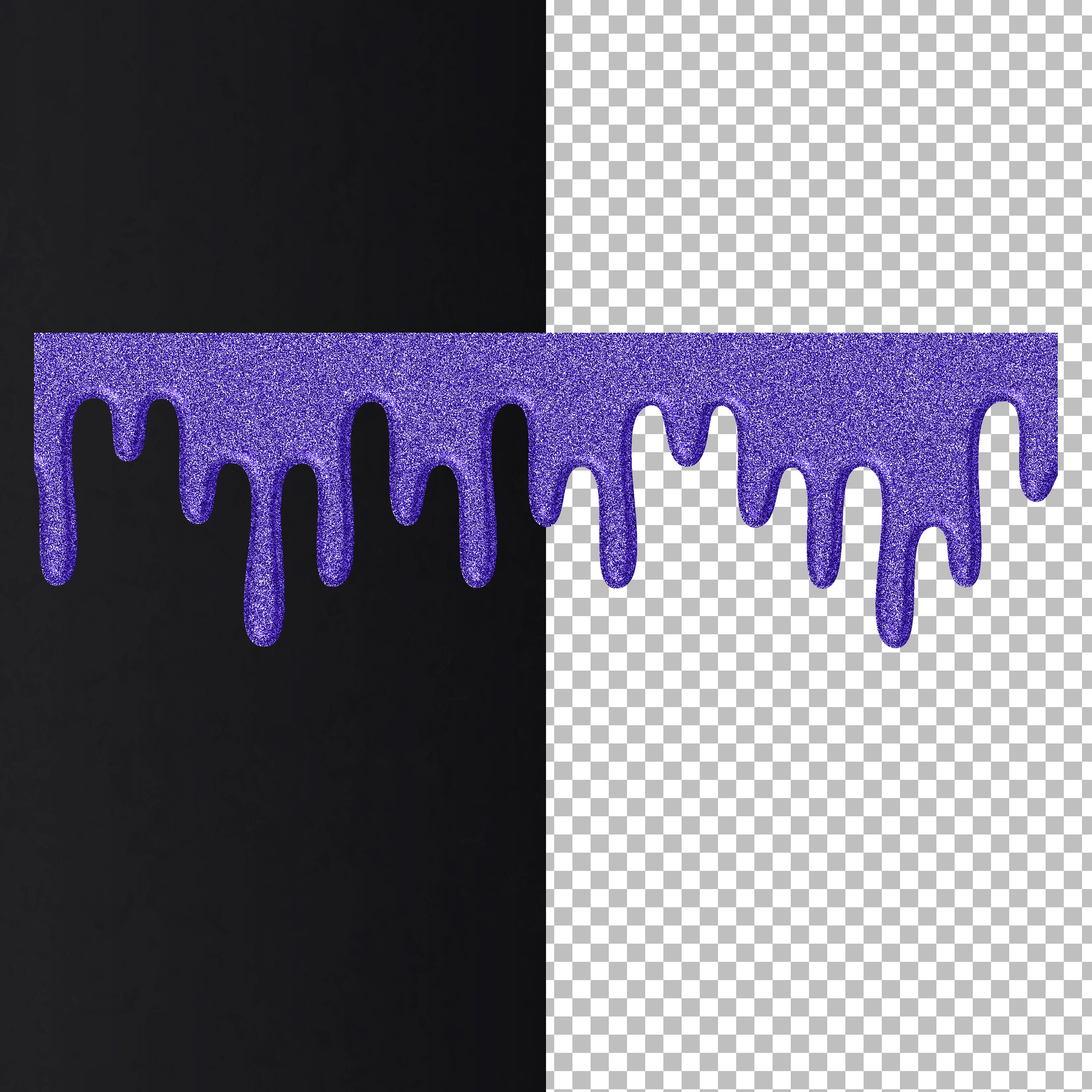 Dripping Glitter Effect PNG, Transparent Background, Dripping Border ...