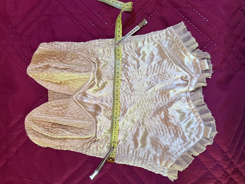 1950s Bullet Corset Gold Satin Elastic Back - Etsy