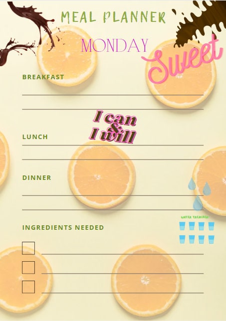 7 Days Meal Planner - Etsy
