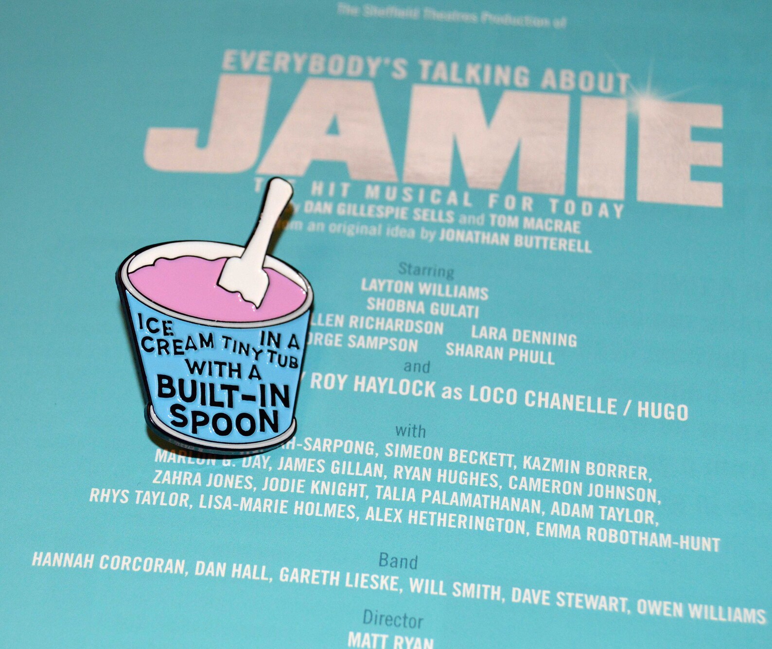 Jamie Ice Cream Pin - Musical Theatre Pin Badge Inspired by Everybody's ...