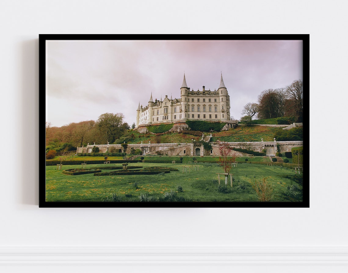 Fairytale Scotland Castle Digital Print, Dunrobin Castle, Printable ...
