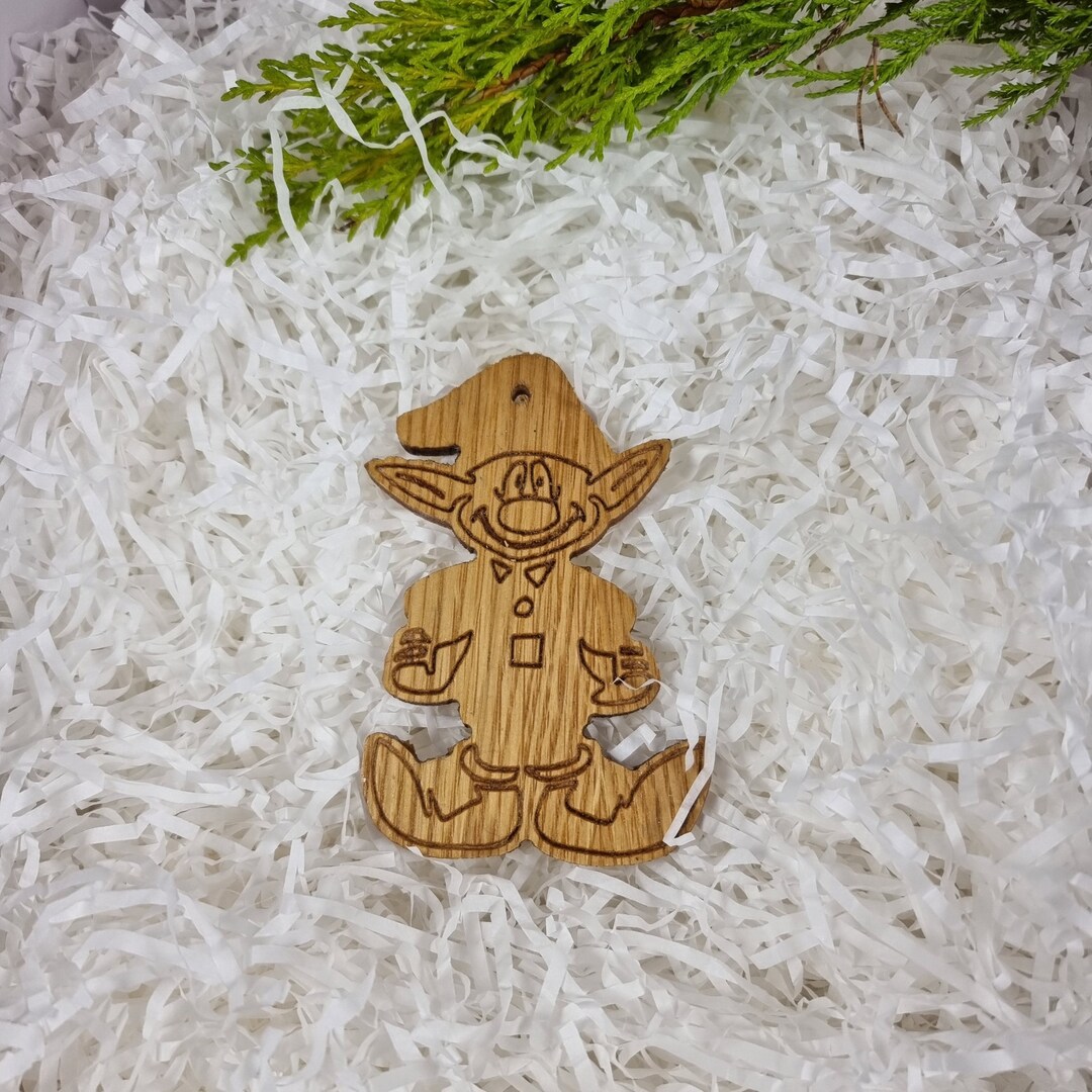 Cheeky Elf, Our Charming Little Elf Tree Ornament, Wooden Tree ...