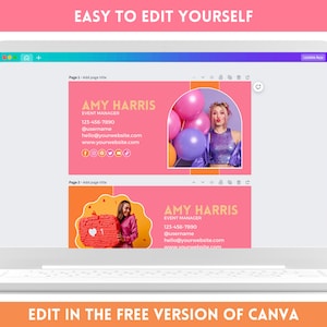 Cute Email Signature Bundle - Set of 4 Cute Editable Email Templates ...