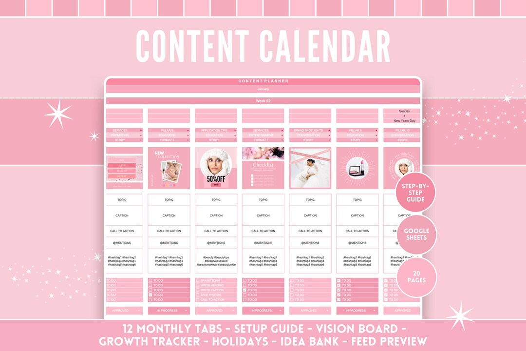 Social Media Content Planner - Organize and Boost Your Instagram Growth ...