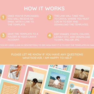 Modern Boho Instagram Template Bundle: Cute Pastel Retro Posts and ...