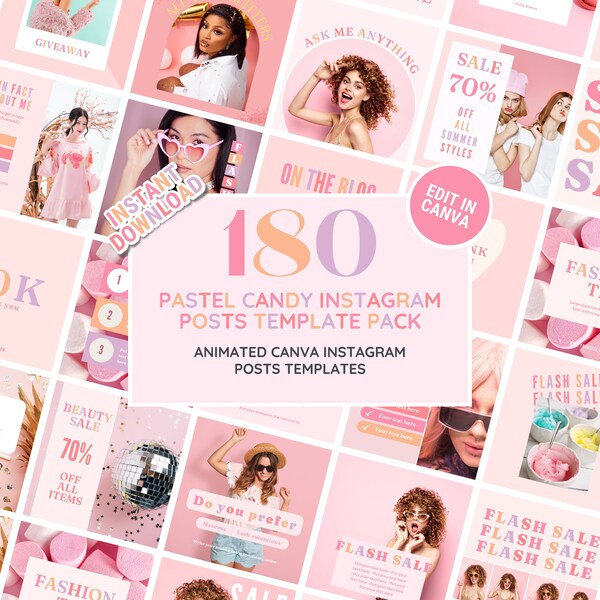 Pastel Instagram Template - Etsy