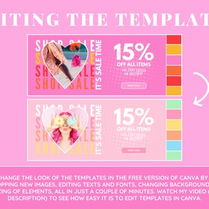 Shop Banner Template Bundle Eye-catching Design for Your Online Store ...