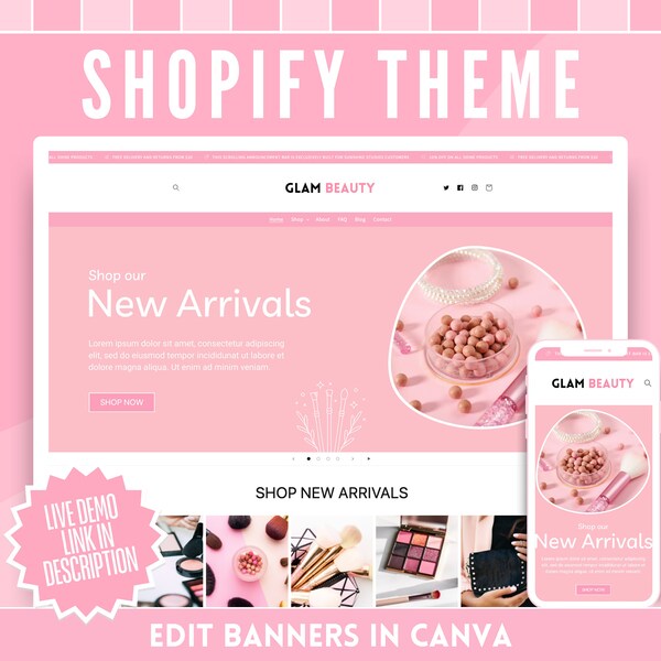 Shopify Website Templates - Etsy