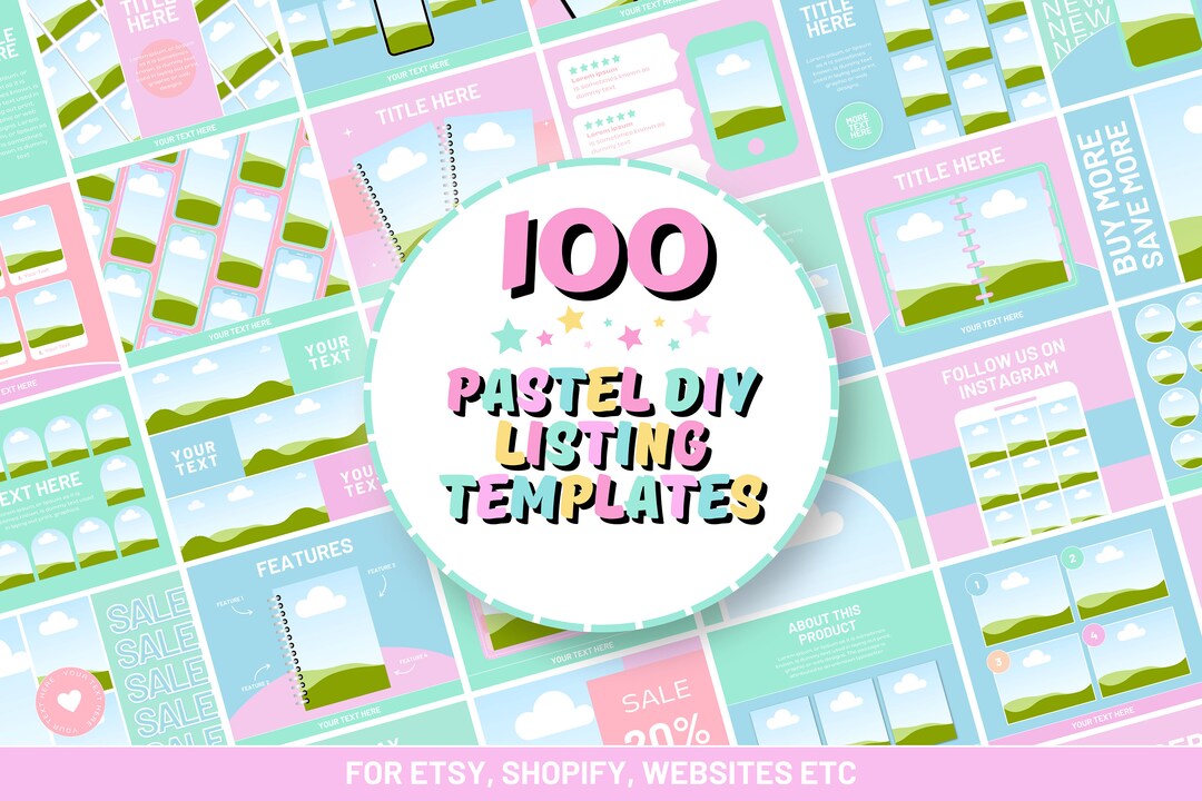 100 Etsy Listing Mockup Templates for Digital and Physical Products ...