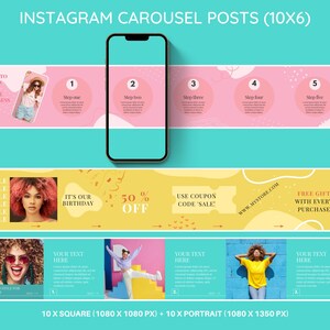 Instagram Mega Bundle Kit: Colorful Stories, Posts, Carousels, Quotes ...
