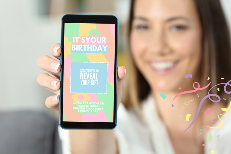 Birthday Surprise Scratch-off Card - Ideal for Travel Adventures ...