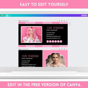 Email Signature Set - Bundle of 4 Editable Email Templates - Edit in ...