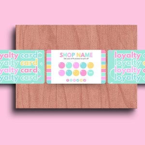 Bright Loyalty Card Template - Customer Punch Stamp Card - Edit in ...