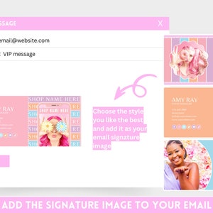 Fun Email Signature Set - Bundle of 4 Editable Email Templates - Edit ...