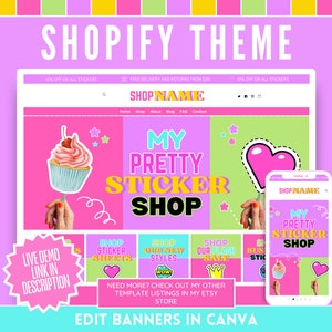 Sticker Shop Banner Template Bundle - Eye-catching Sticker Design for ...