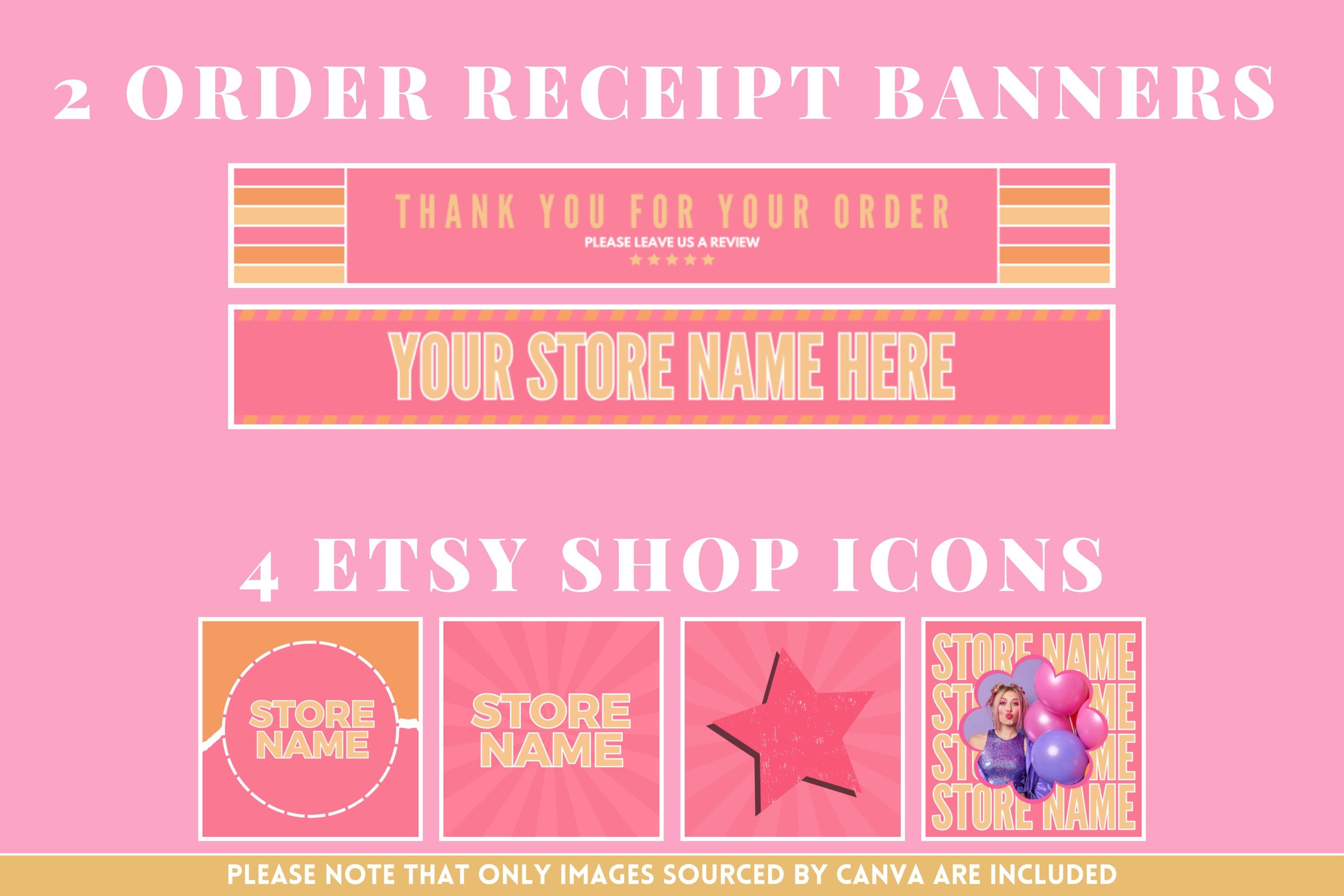 Fun Branding Kit for Your Etsy Shop: Colorful Banners, Icons and ...