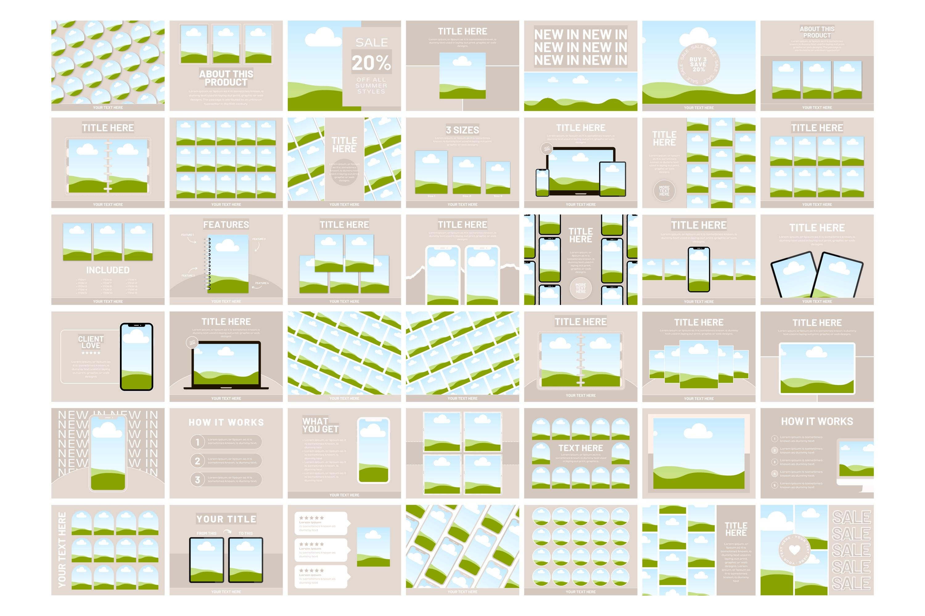 100 Etsy Listing Mockup Templates for Digital and Physical Products ...