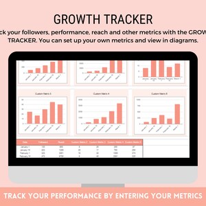 Peach Sunrise Social Media Planner | Google Sheets | Content Planner ...