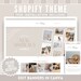 Cute Shopify Theme Light Beige Canva Banners & Logo Templates Easy ...