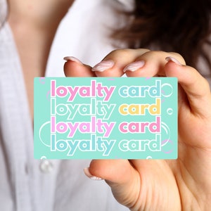 Bright Loyalty Card Template - Customer Punch Stamp Card - Edit in ...