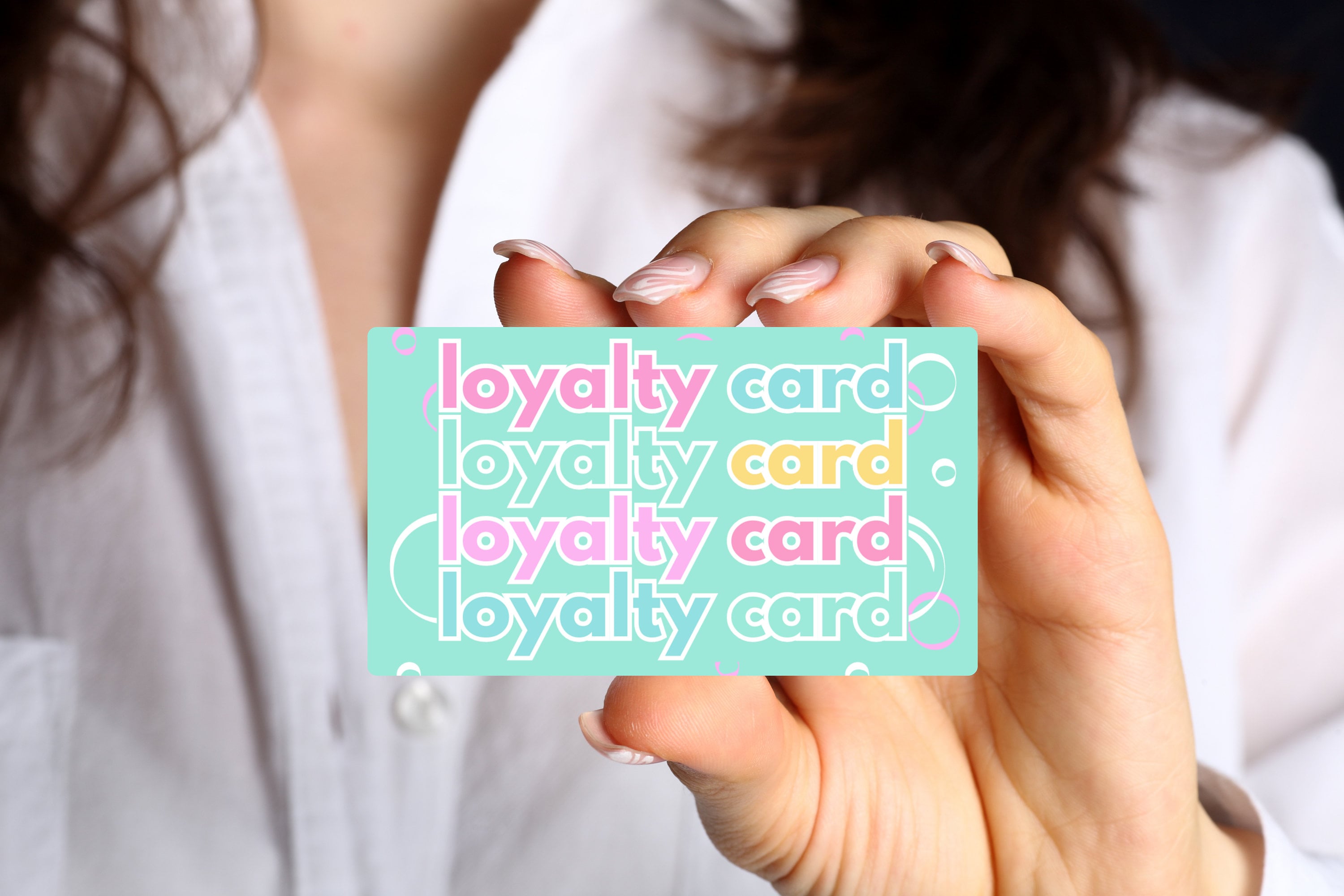 Bright Loyalty Card Template - Customer Punch Stamp Card - Edit in ...